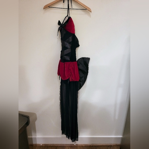 boutique | Dresses | Costume Corset Style Vampire Showgirl Sheer Skirt ...